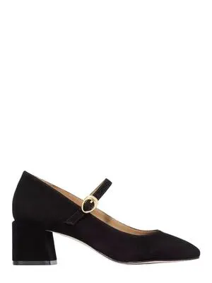 Bernardo Buckle-strap Block-heel Pumps - Black