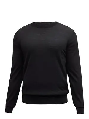 TOM FORD Fine-gauge Wool Crewneck Sweater - Black