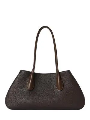 THE ROW THE ROW Alger Geometric Shoulder Bag Chocolate