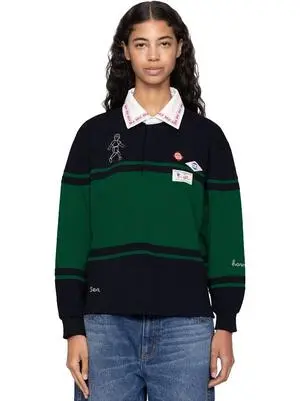 Sea Carolyn Long Sleeve Rugby Shirt - Stripe