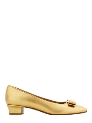 FERRAGAMO Vara Bow Pump - Gold