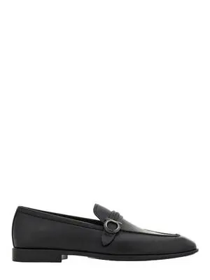 FERRAGAMO Gancini Loafer - Black