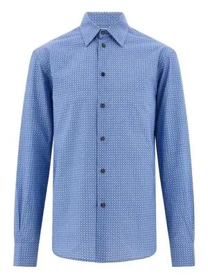 FERRAGAMO Monogram Shirt - Natural