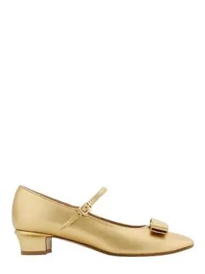 FERRAGAMO Vara Bow Mary Jane - Gold