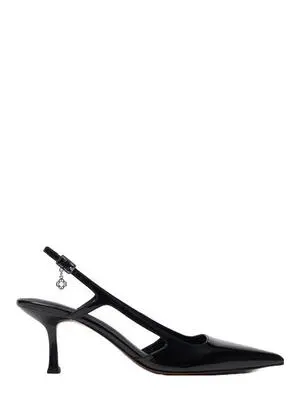 Maje Patent Leather Slingback Pumps - Black