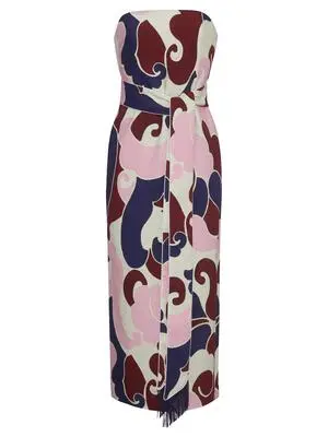 Cara Cara Column Dress - Petal Wave Blush