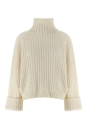 Brunello Cucinelli Cashmere Turtleneck Sweater - White