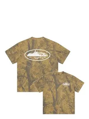 CORTEIZ Island Puff Print Tee Shirt - Forest Camo