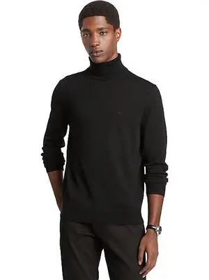 Michael Kors Merino Wool Turtleneck Sweater Black
