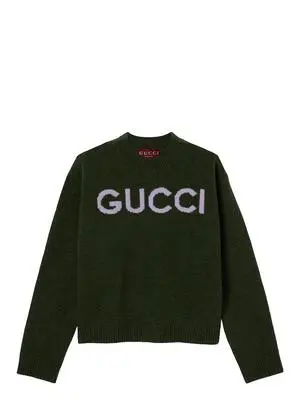 Gucci Wool Top With Intarsia - Green