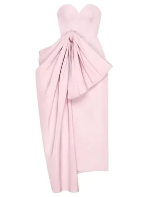 Givenchy Evening Bustier Dress With Bow - Light Pink