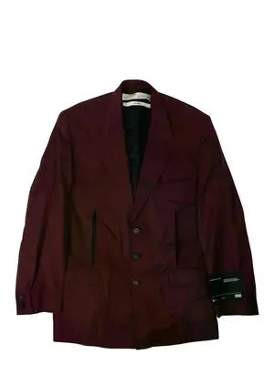 Off-White Single-breasted Blazer - Purple
