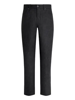 Zegna Button-fastening Jeans - Black