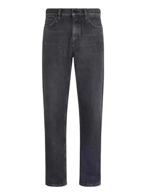 Zegna Cotton Five-pocket Jeans - Grey