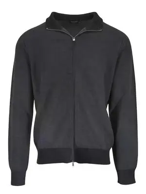 Zegna Zip-fastening Cardigan - Grey