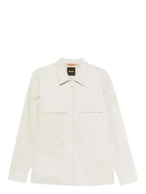 BOSS Zip-up Shirt Jacket - Neutrals