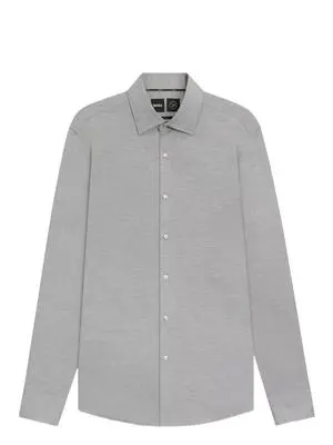 BOSS Long-sleeve Button-fastening Shirt - Grey