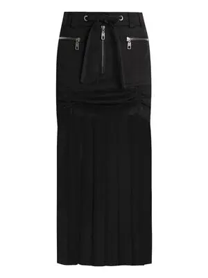 Dolce & Gabbana Pleated Skirt With Zip - Black