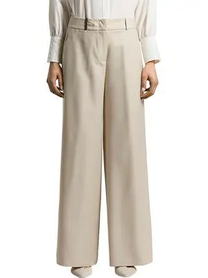 Peserico Wool Wide-leg Pants - Photograph