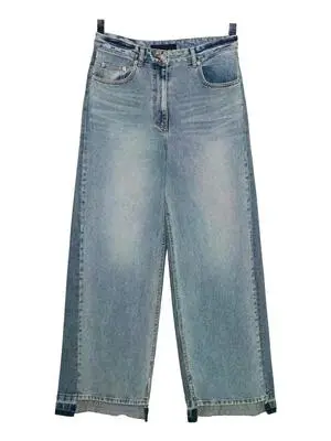 JUUN.J Flared Contrast Denim - Blue