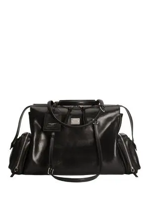 Dolce & Gabbana Vittoria Calfskin Bag - Black