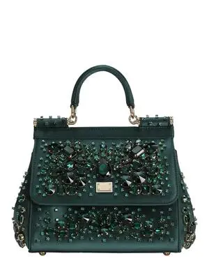Dolce & Gabbana Medium Sicily Handbag - Green