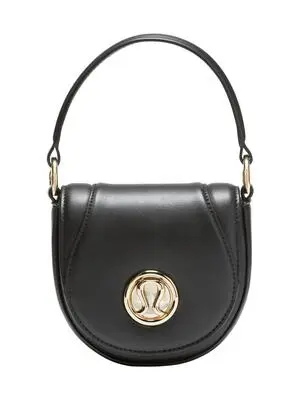 Lululemon Leather Alternative Mini Crossbody Bag Black/gold
