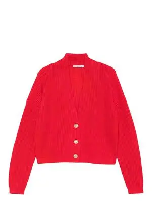 Alice + Olivia V-neck Cardigan - Red
