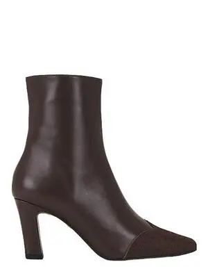 Lola Cruz Pony Hair Ankle Bootie - Marron