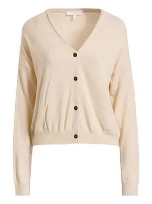 Antonelli Firenze Virgin Wool, Cashmere, And Silk Cardigan - Beige