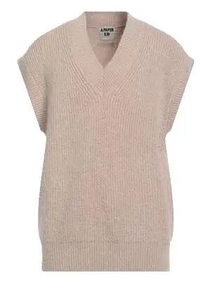 A PAPER KID Knitted Sweater - Beige