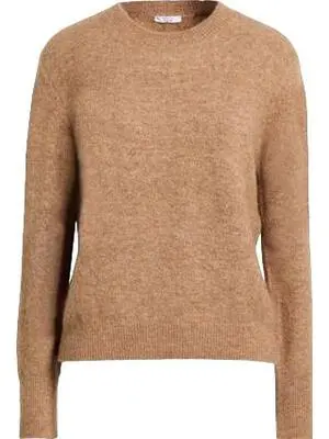 Peserico Easy Sweater In Alpaca Wool Blend - Beige