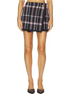 Cara Cara Jodi Mini Skirt - Navy Plaid