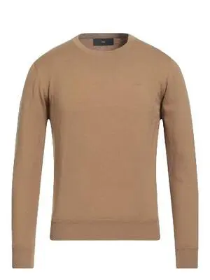 LIU •JO MAN Crewneck Cotton-blend Sweater - Beige