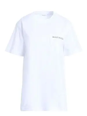 Max Mara T-shirt With Chest Pocket - White