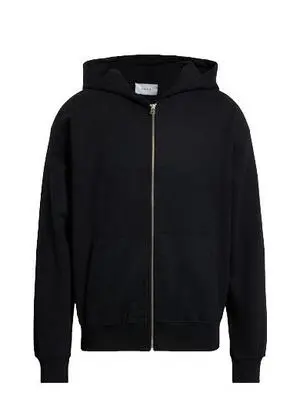 SHOE Solid Color Fleece Sweatshirt - Black