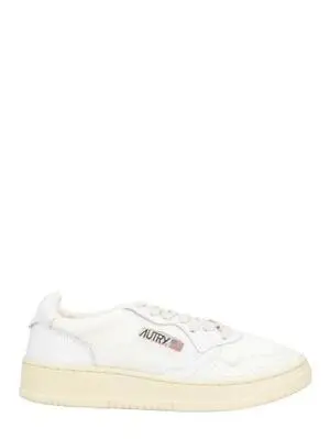 AUTRY Leather And Textile Sneakers - Off White