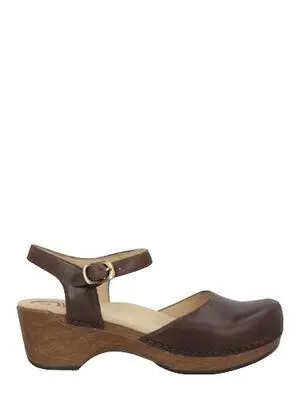 Dansko Leather Clogs - Brown