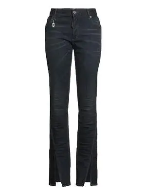 Dsquared2 Jeans In Cotton, Elastane, And Calfskin - Blue
