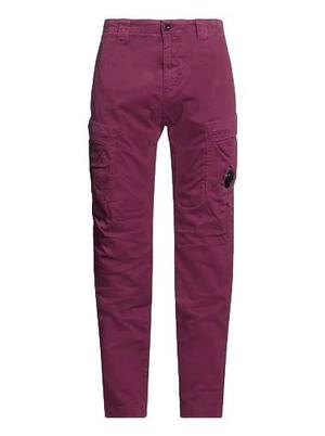 C.P. COMPANY Cotton-Elastane Blend Cargo Pants Plum