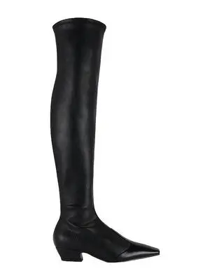 Lola Cruz Over The Knee Boot - Black