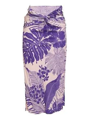 Pinko Midi Pencil Skirt - Purple