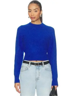PISTOLA Sara Shrunken Crewneck Sweater - Azure