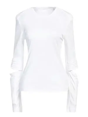 Helmut Lang Solid Jersey Top - White