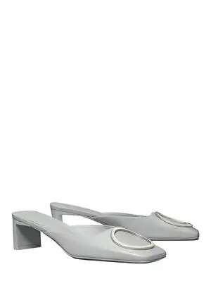 Tory Burch Ring Heeled Mule - Loutre Gray/silver