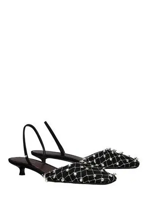 Tory Burch Bell Slingback - Perfect Black