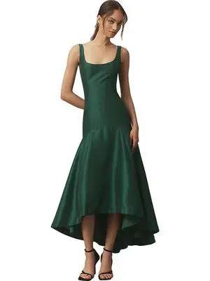 HUTCH Alaia Sleeveless High-low Midi Dress - Green