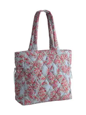 VERA BRADLEY Original Zip Tote Bag In Paisley Bouquet - Blue