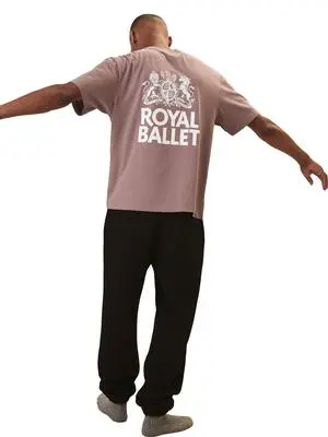 REISS Principal | Royal Ballet Logo Fit T-shirt - Rose Pink