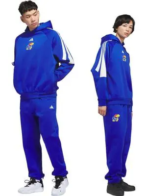 Adidas Basketball Fleece Jogger - Royal Blue / Cream White